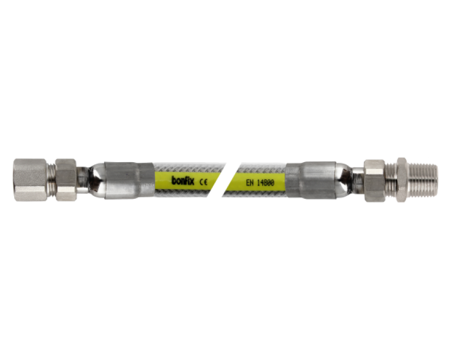 Flexible inox gaz 1/2 filet femelle x 1/2 filet mâle | All Energy Systems